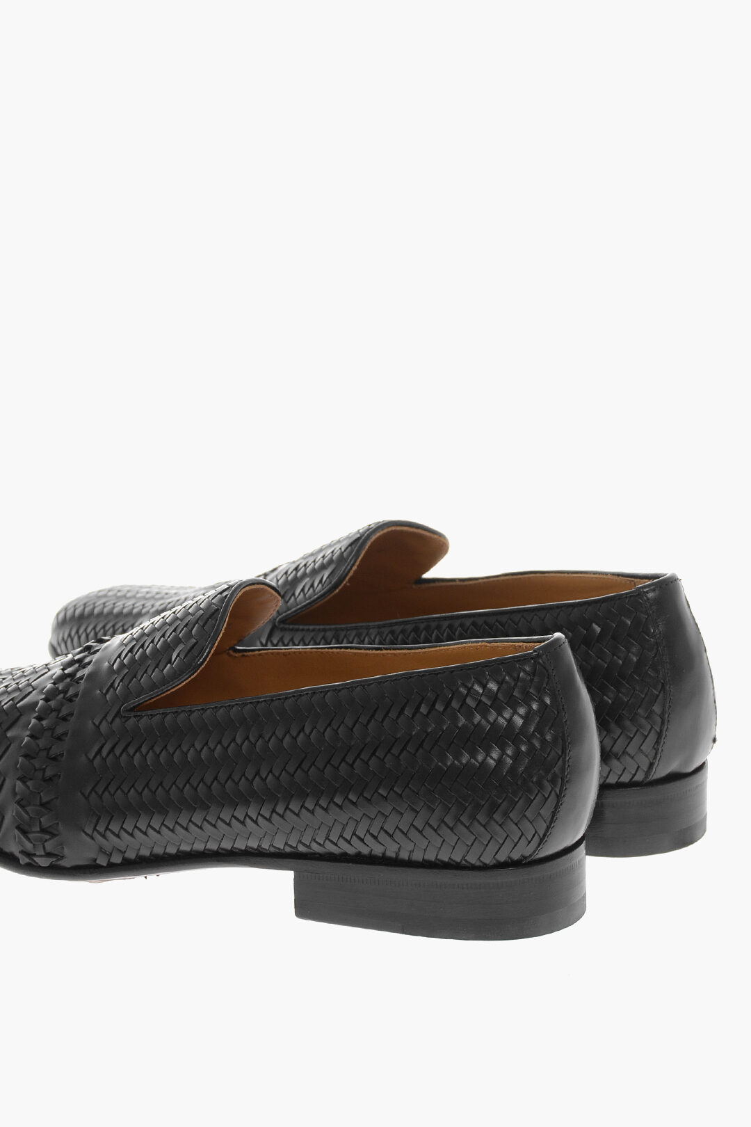 Testoni Braided Leather POMPEI Loafers men - Glamood Outlet