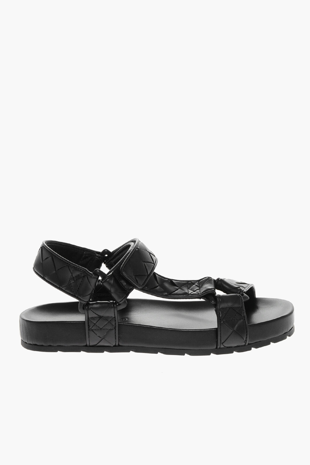 Bottega Veneta Braided Leather Sandals with Touch Strap Closure men ...