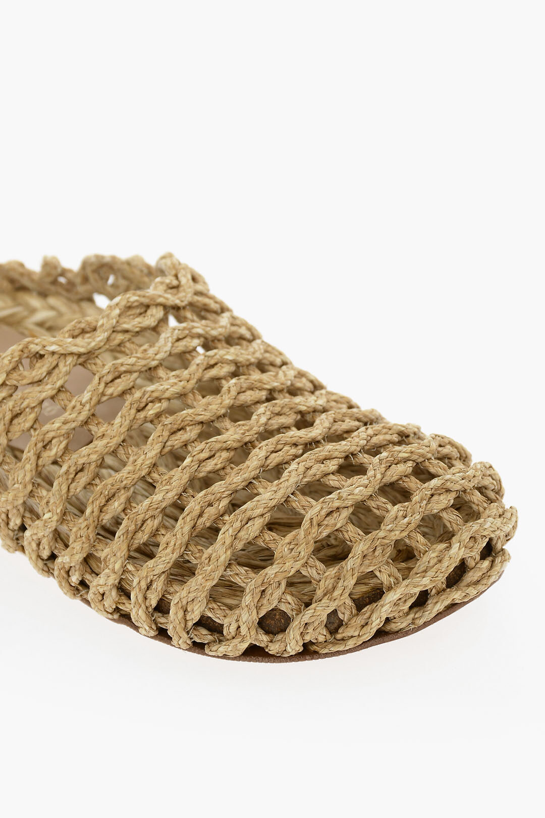 Paloma Barceló Braided Raffia SAMAY Mules With Leather Sole women ...