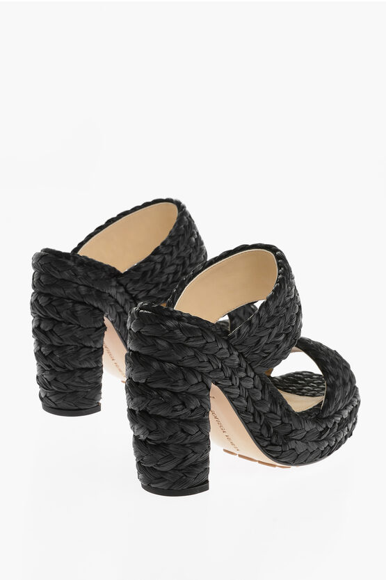 Bottega Veneta Braided Raffia Sandals 12 cm women - Glamood Outlet