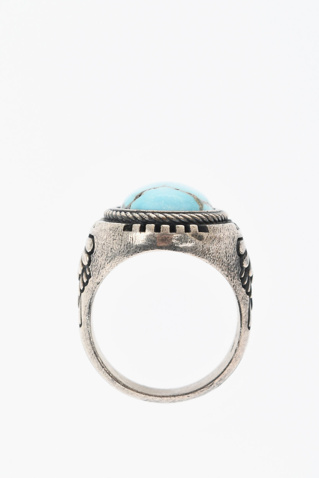NOVE25 Brass NATIVE Ring with Rock men - Glamood Outlet