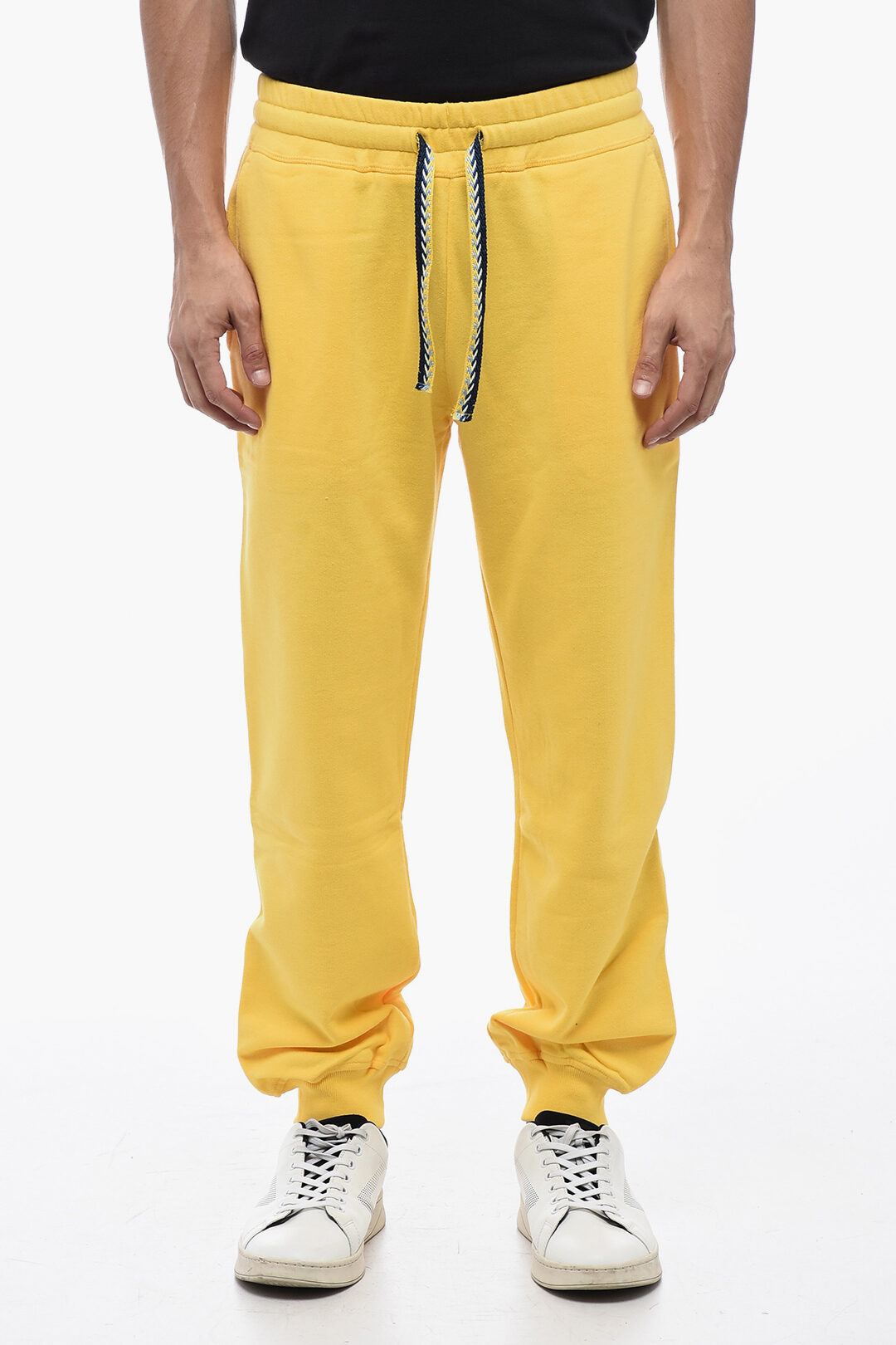 Lanvin Brushed Cotton LACE CURB Sweatpants men - Glamood Outlet