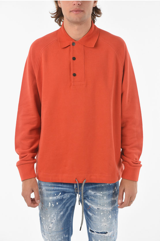 Ermenegildo Zegna Brushed Cotton ZZEGNA Polo With Snap Buttons men ...