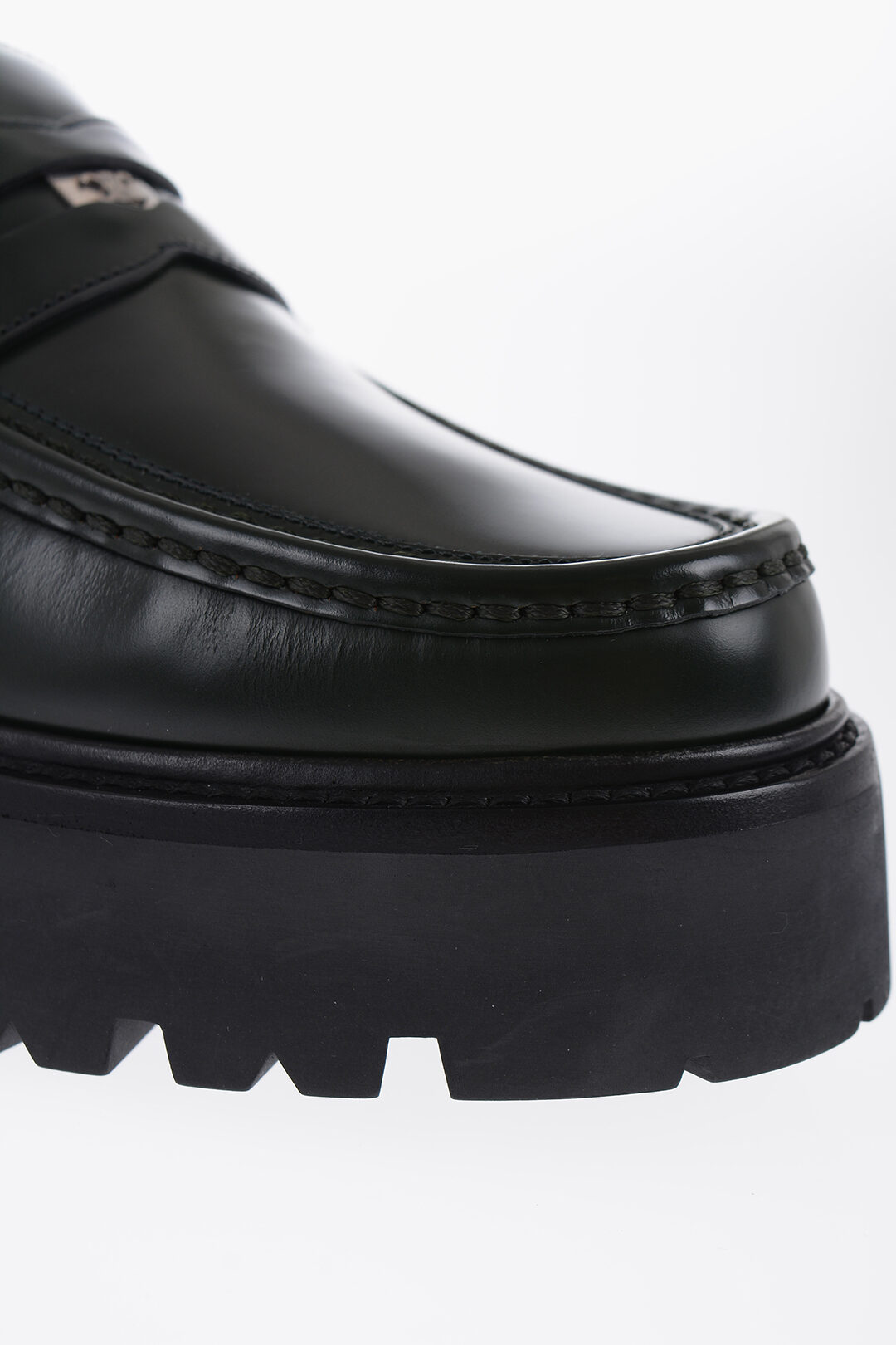 Celine Brushed Leather Penny Loafers With Chunky Sole men - Glamood Outlet