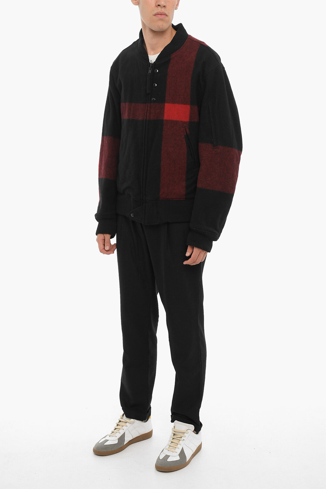 Engineered Garments Buffalo Checked Two-Tone AVIATOR Bomber men ...