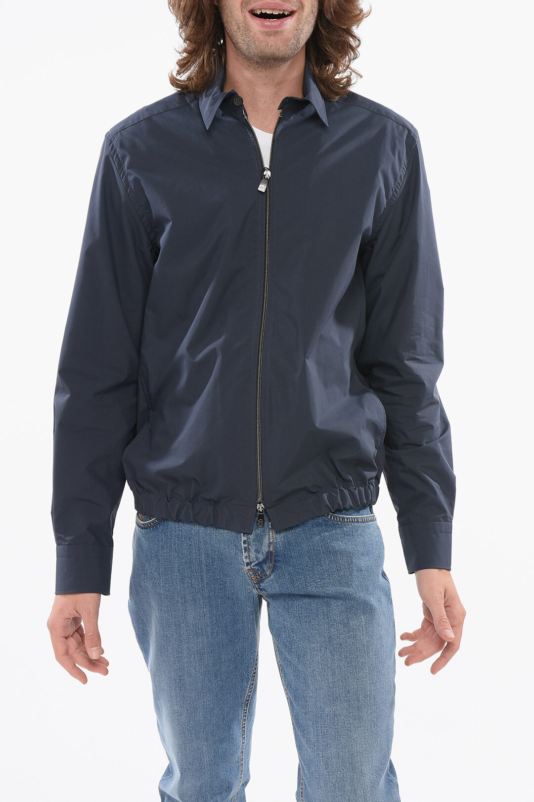 Corneliani Button-down Collar Windbreaker Jacket men - Glamood Outlet