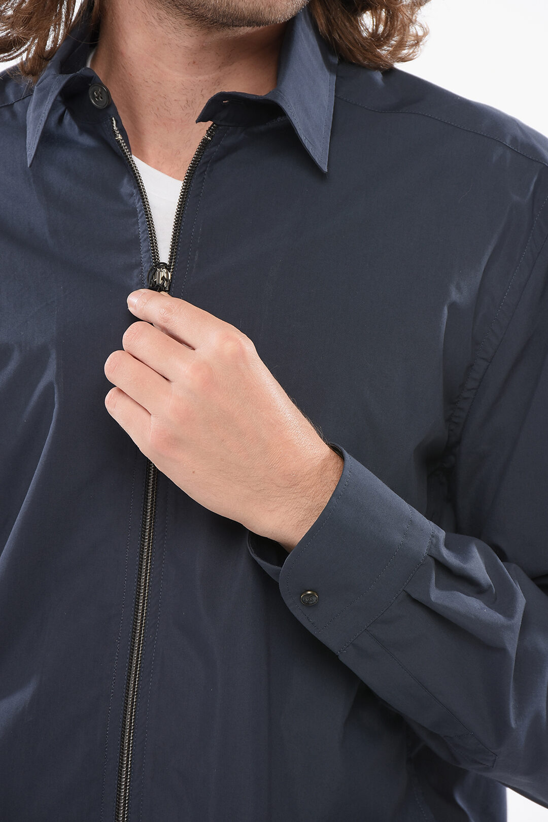 Corneliani Button-down Collar Windbreaker Jacket men - Glamood Outlet
