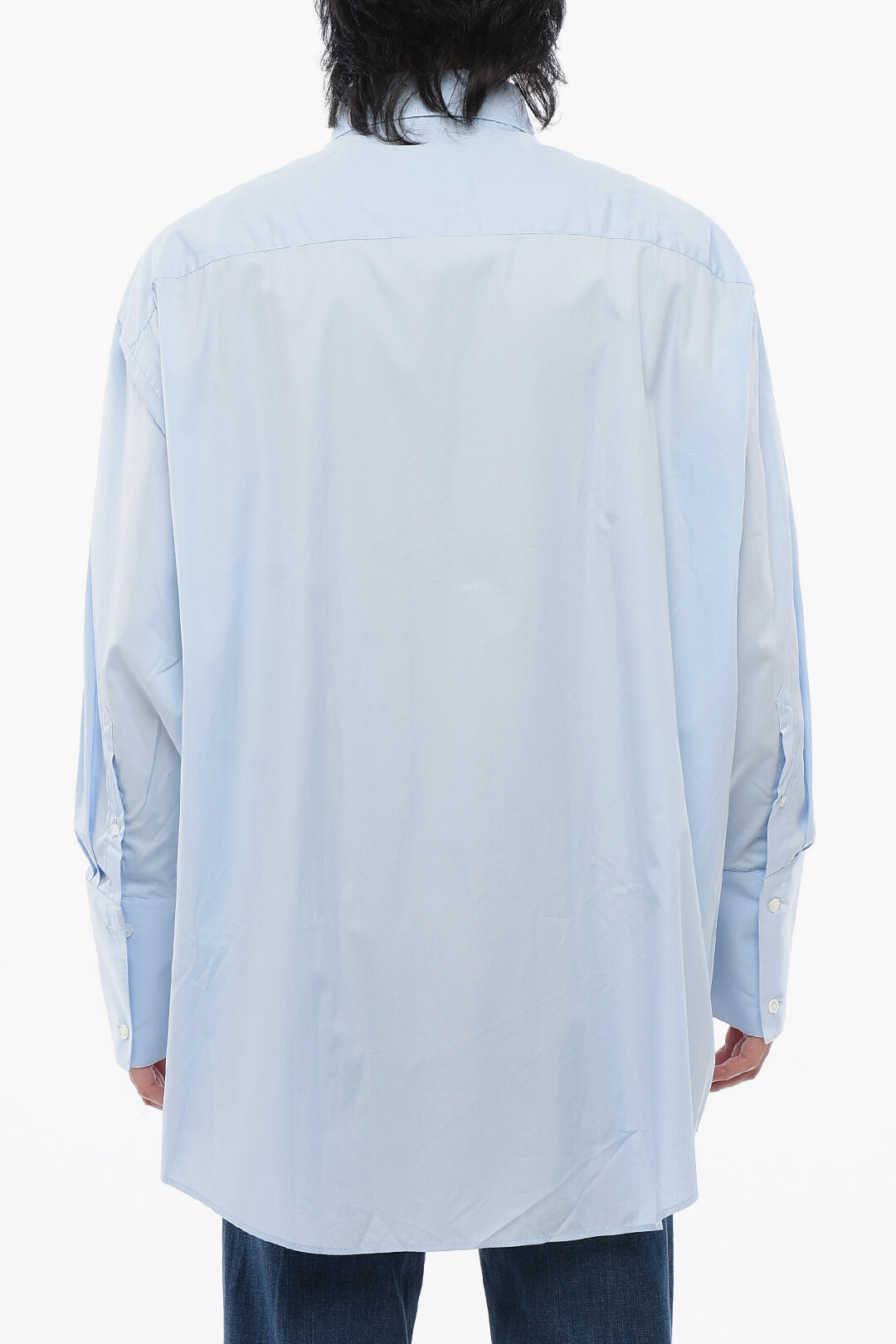 Ami Alexandre Mattiussi Button-down Cotton Shirt with Hidden Buttoning ...