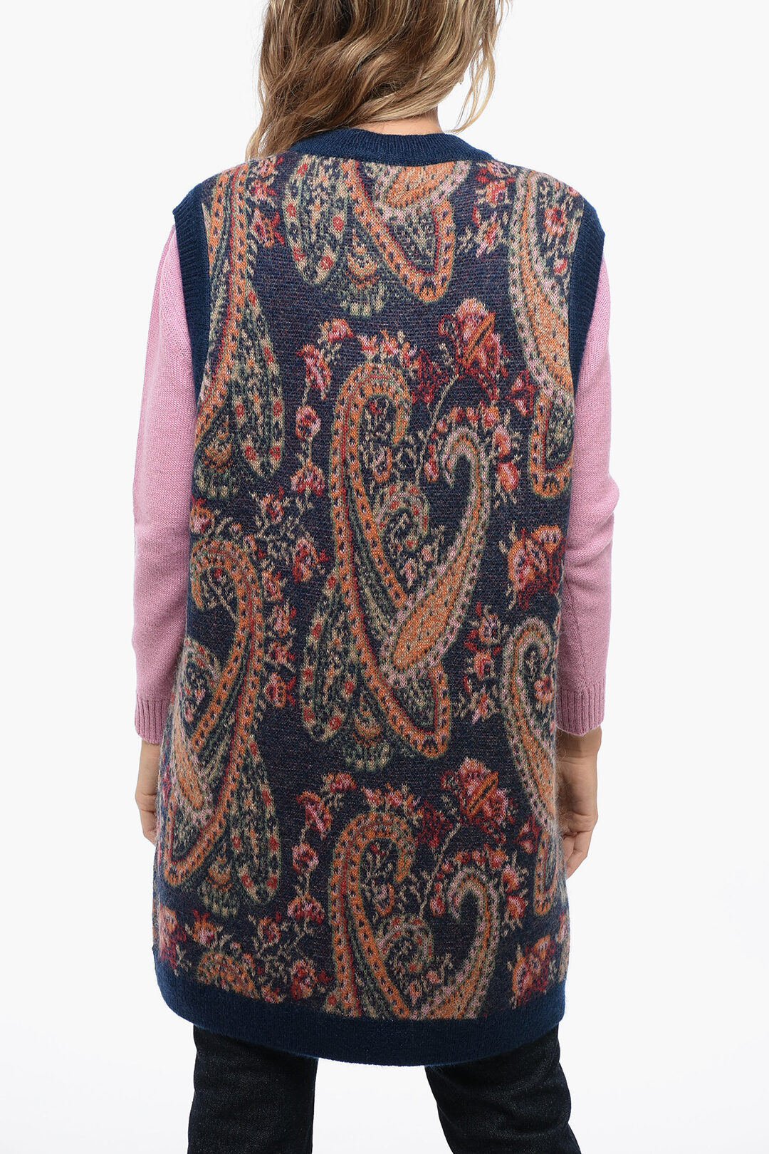 Etro Buttoned Maxi Vest with Paisley Motif women - Glamood Outlet