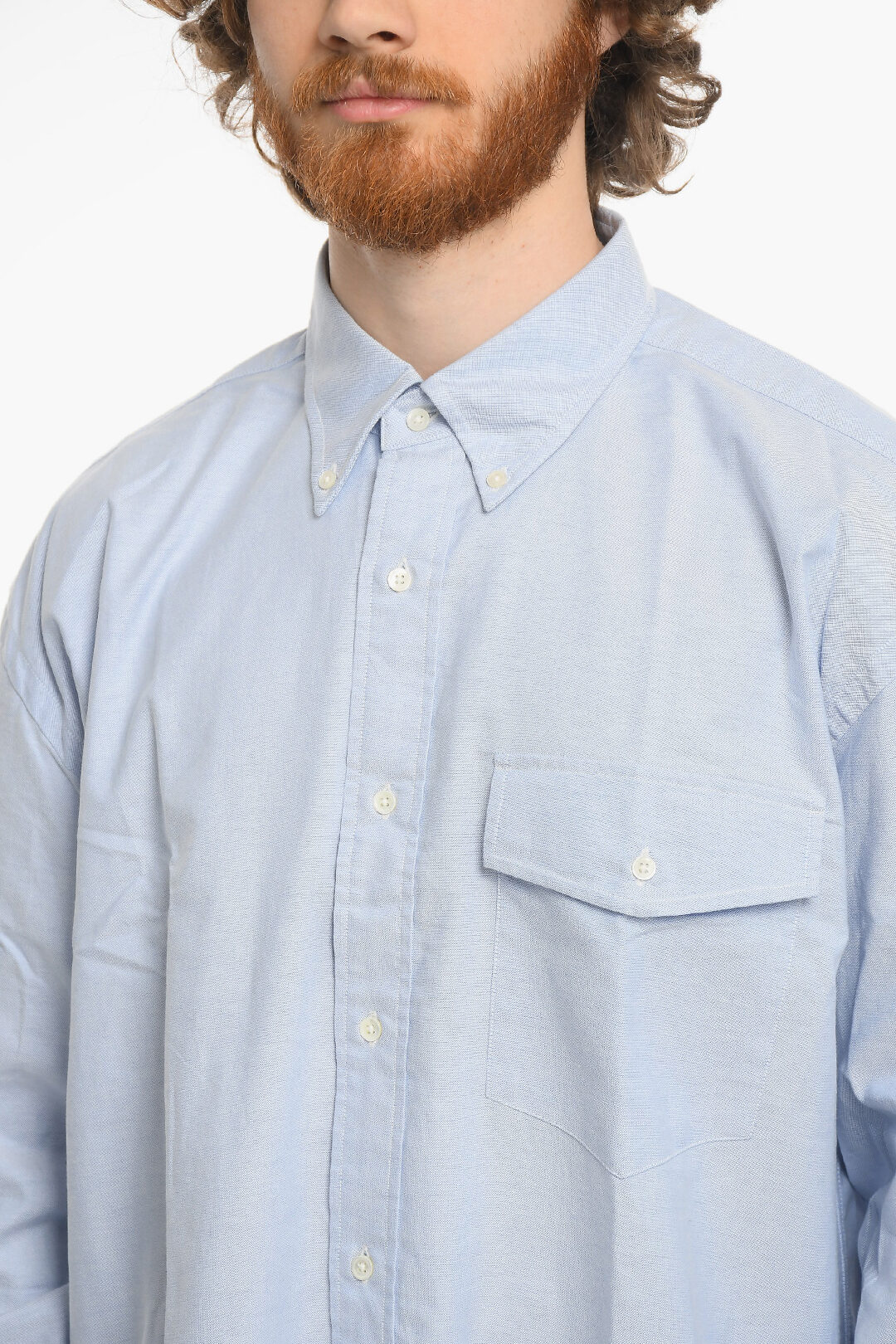 J.Press Camicia Button Down In Cotone con Taschino uomo - Glamood Outlet