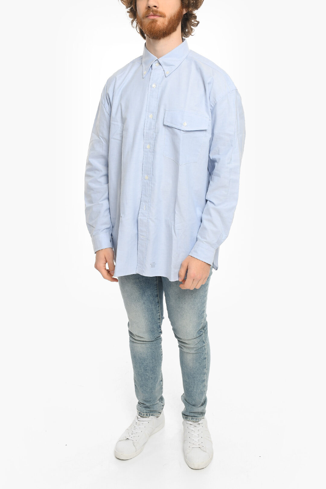 J.Press Camicia Button Down In Cotone con Taschino uomo - Glamood Outlet