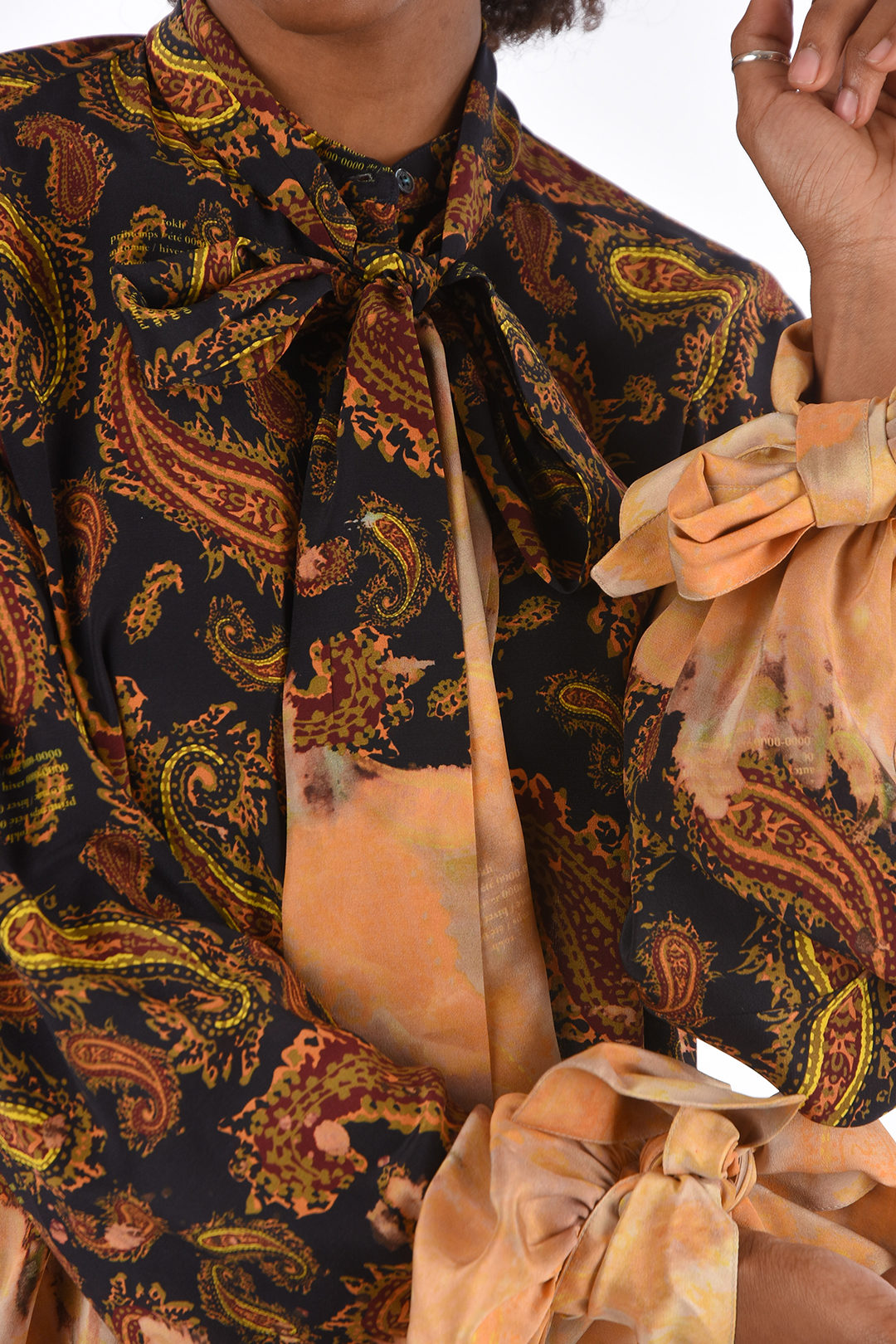 Rokh Camicia Stampa Paisley con Schiena Scoperta donna - Glamood Outlet