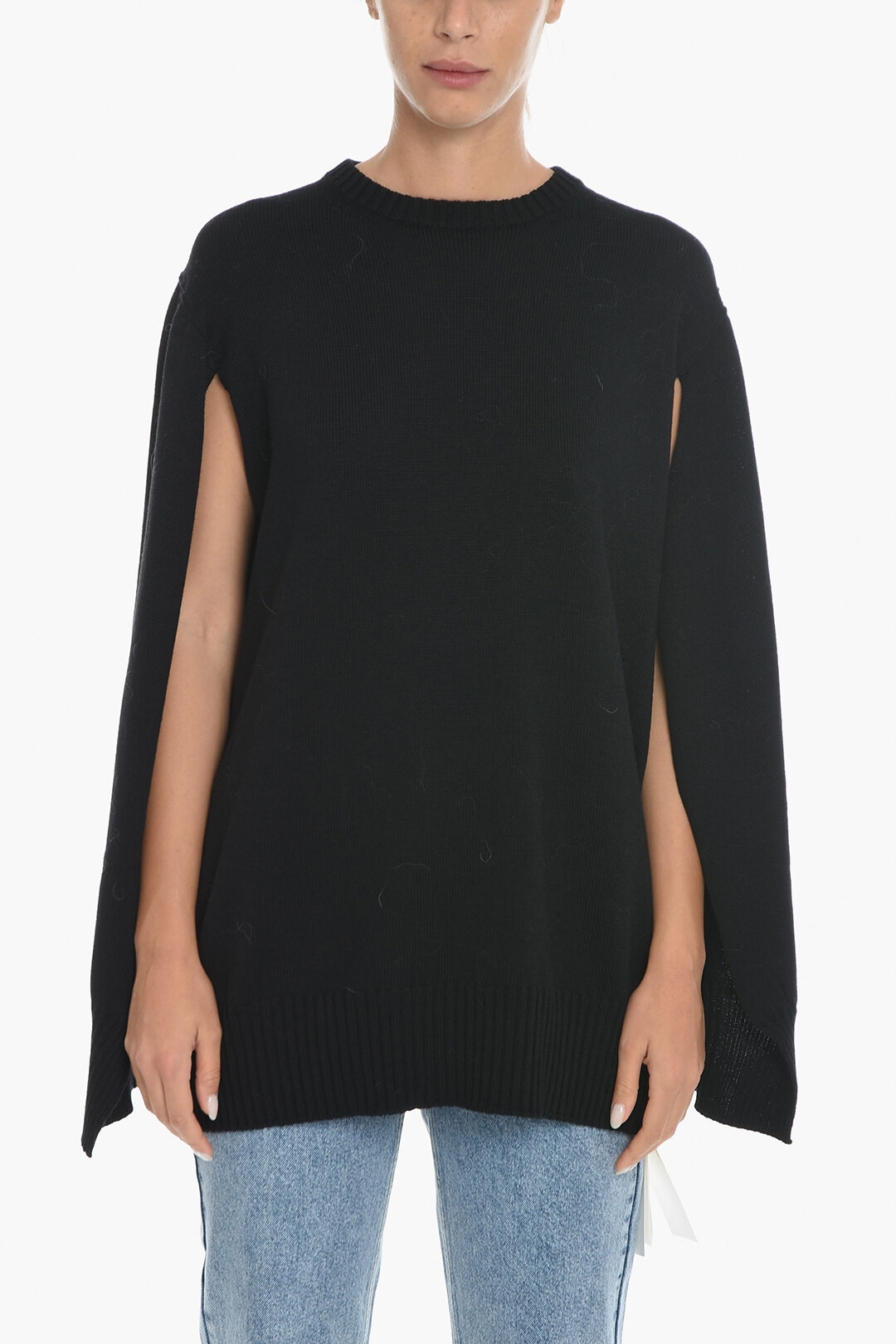 Jil Sander Cape Design Wool Sweater women - Glamood Outlet