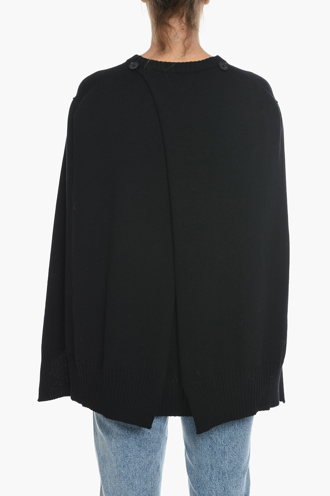 Jil Sander Cape Design Wool Sweater women - Glamood Outlet