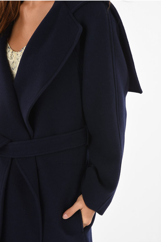 Chloe capelet Coat with belt women - Glamood Outlet