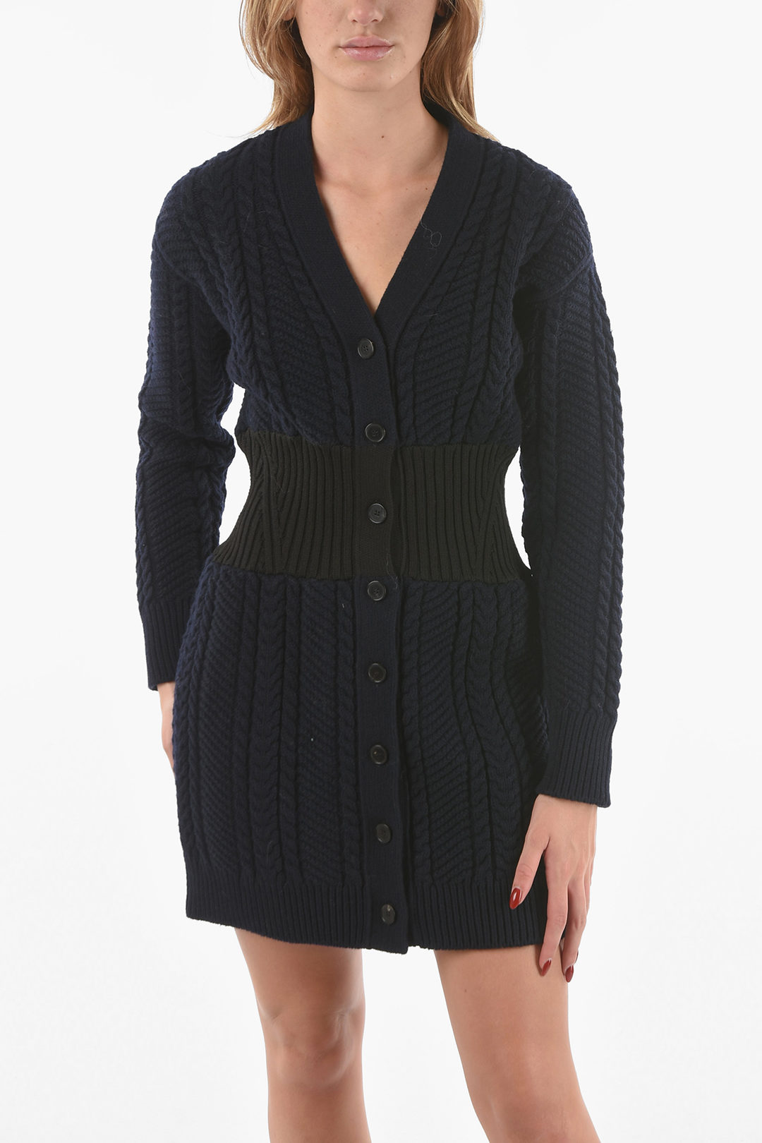 Alexander McQueen Cashmere-blend Cable-knit Cardigan Tight at Waist ...