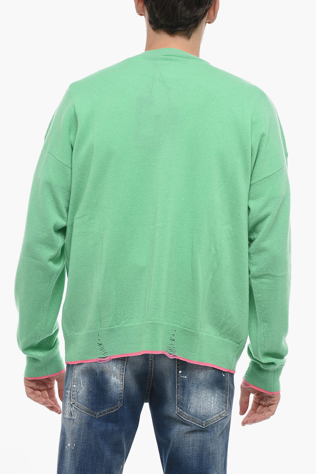 Dsquared2 Cashmere Blend Cardigan with Distressed Detail men - Glamood ...