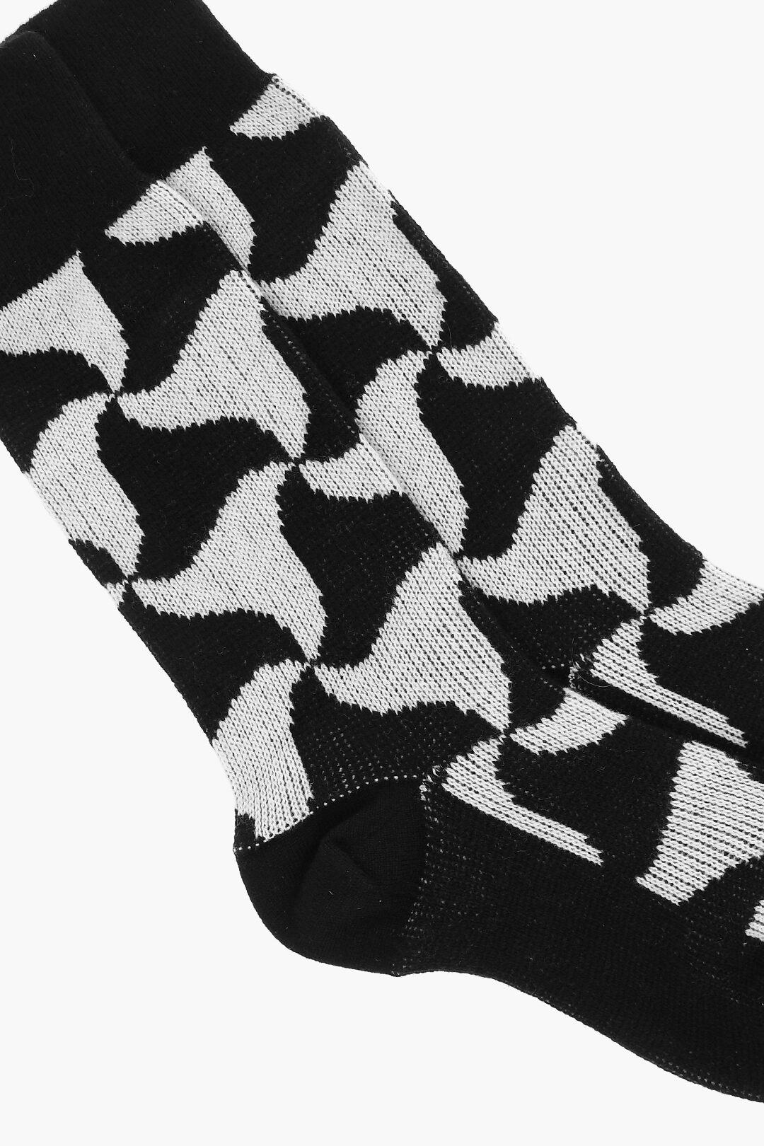 Bottega Veneta Cashmere Long Socks with WAVY STRIANGLE Motif women ...