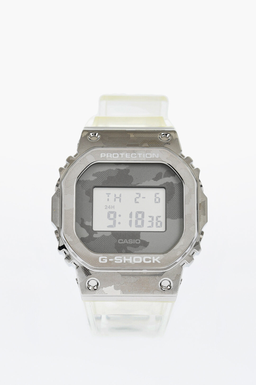 G-Shock CASIO Multifunction Digital Watch With Transparent Strap ...