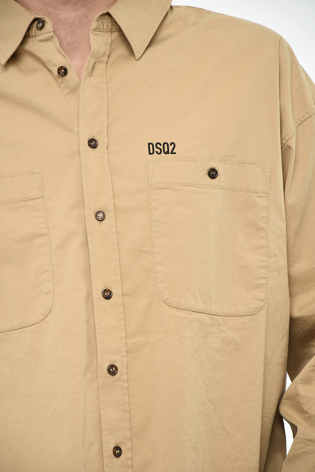 Dsquared2 Casual Shirt with Double Chest Pocket and Monogram men ...