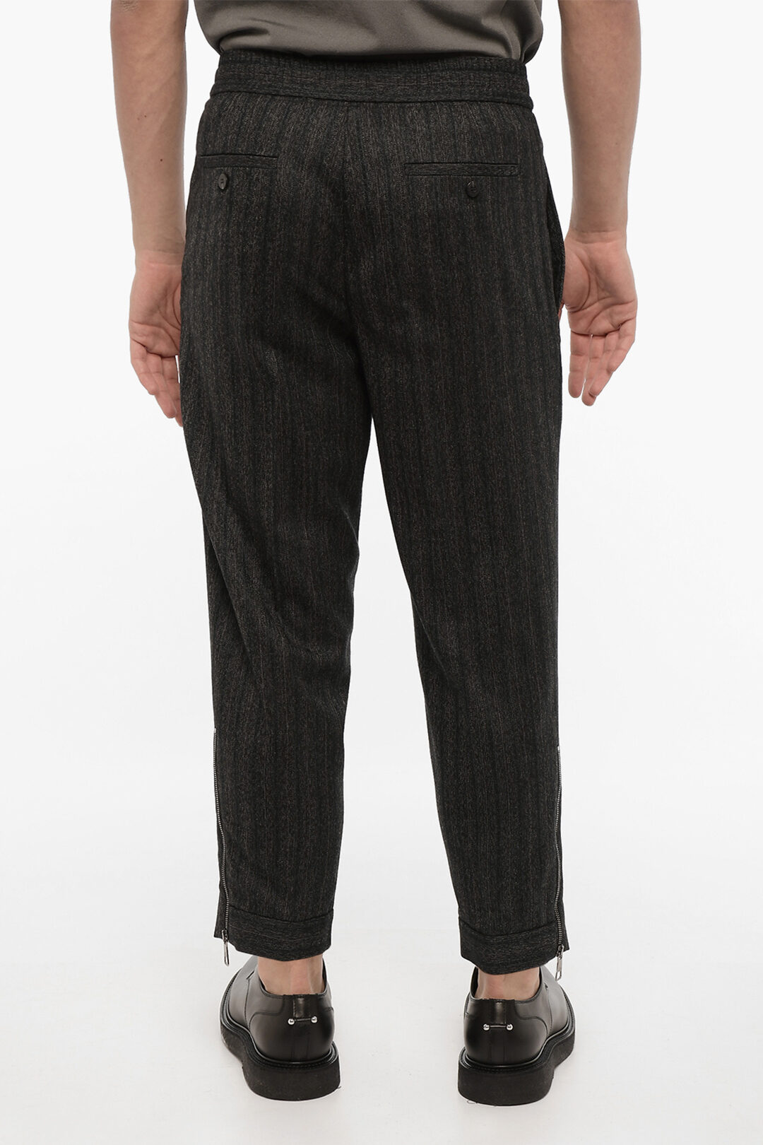 Neil Barrett Casual Slim-Fit Virgin Wool Trousers men - Glamood Outlet