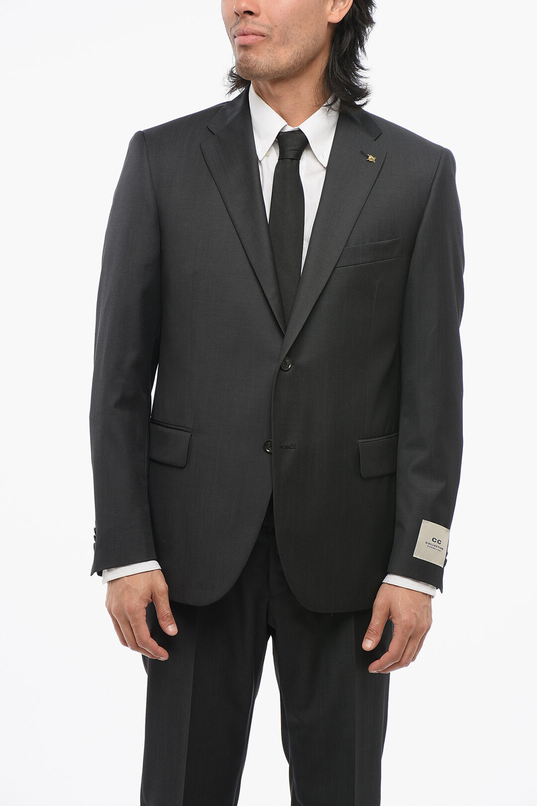 Corneliani CC COLLECTION 2 Button RIGHT Suit with Notch Lapel men ...