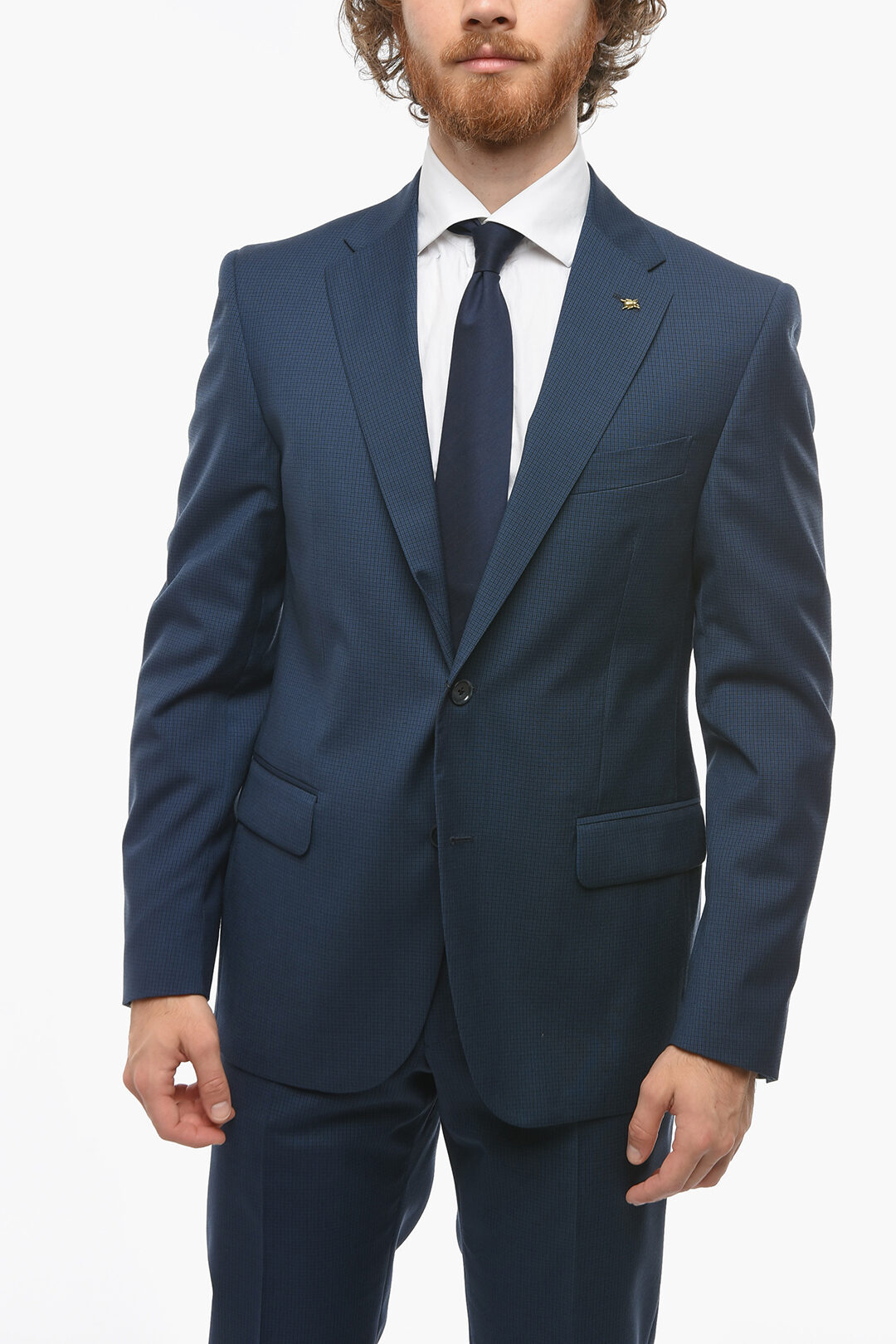 Corneliani CC COLLECTION 2 Button RIGHT Suit with Pin Check Motif men ...