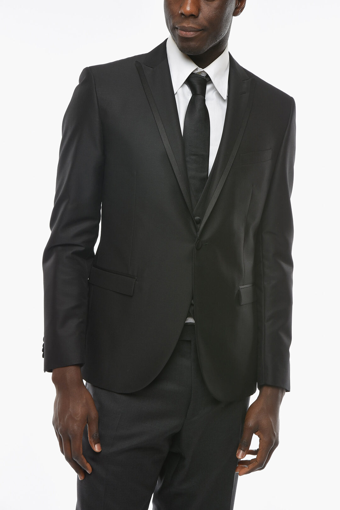 Corneliani CC COLLECTION Blazer and Vest CEREMONY REST with Flap Pocket ...