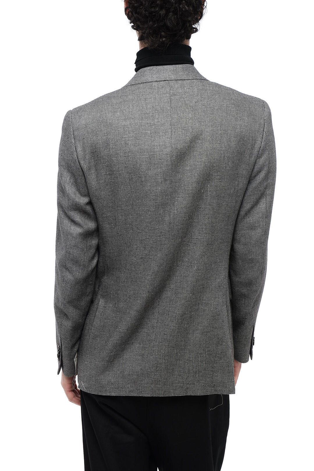Corneliani CC COLLECTION Blazer Monopetto in Misto Cashmere Bird's Eye ...