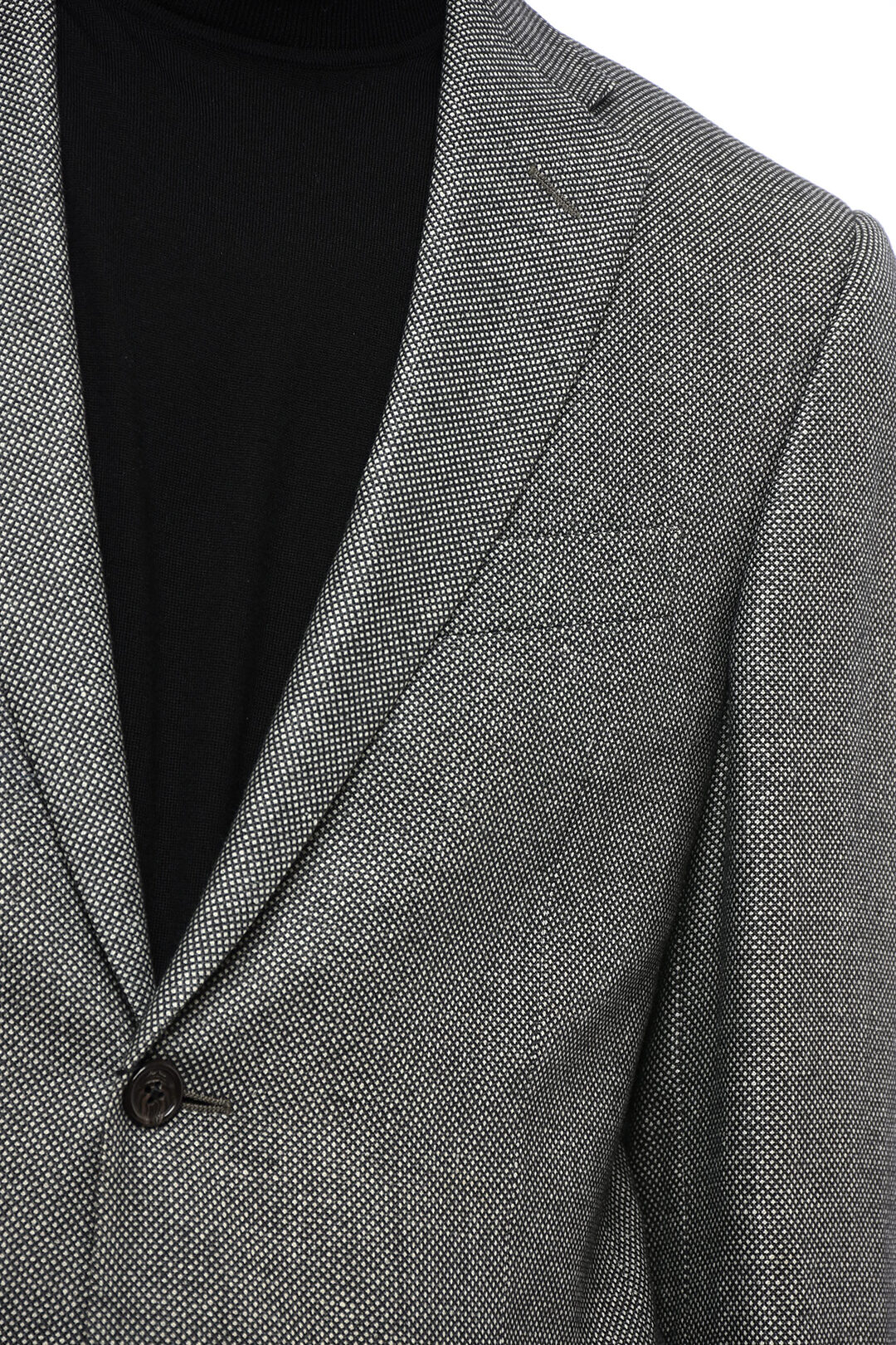 Corneliani CC COLLECTION Blazer Monopetto in Misto Cashmere Bird's Eye ...