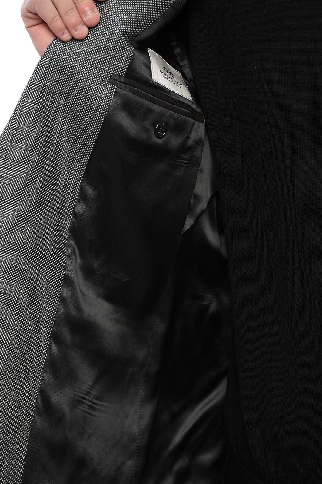 Corneliani CC COLLECTION Blazer Monopetto in Misto Cashmere Bird's Eye ...