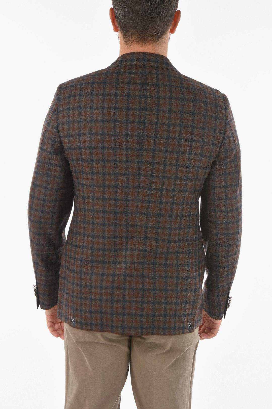 Corneliani CC COLLECTION Blazer RETAILORED in Minicheck Bicolore con ...