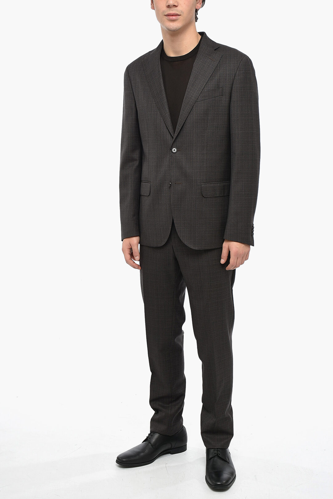 Corneliani CC COLLECTION District Check RIGHT Wool Suit men - Glamood ...