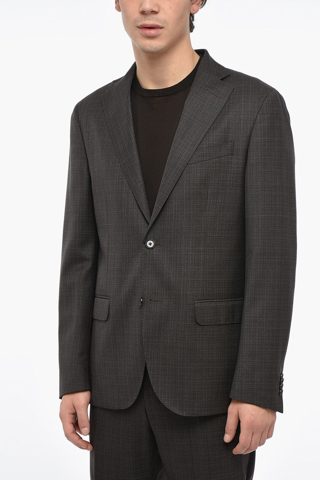 Corneliani CC COLLECTION District Check RIGHT Wool Suit men - Glamood ...