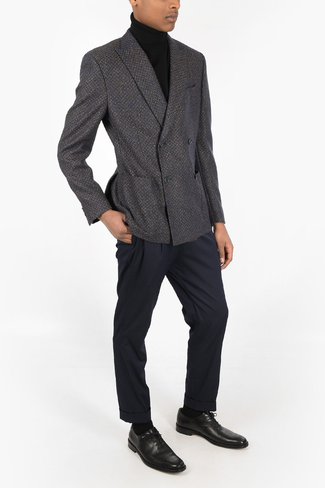 Corneliani CC COLLECTION Double-breasted RESET Unlined Blazer men ...