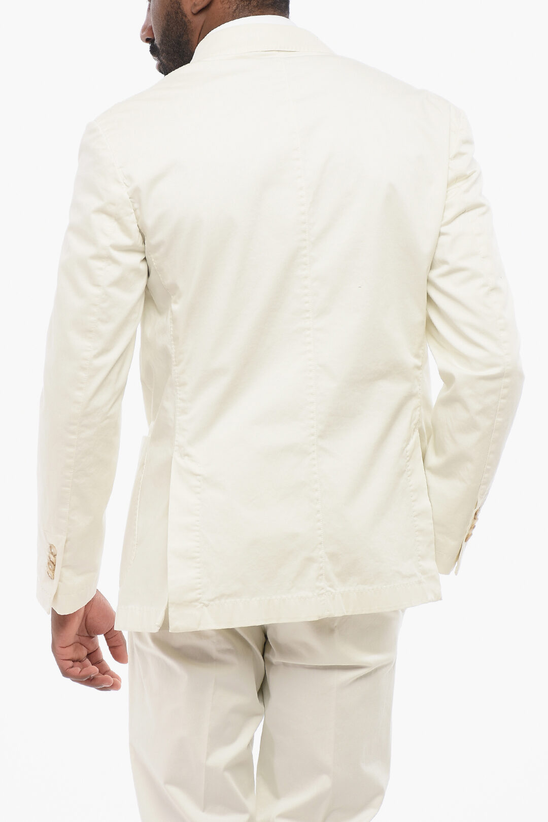 Corneliani CC COLLECTION Double Breasted Unlined Suit With Peak lapel ...