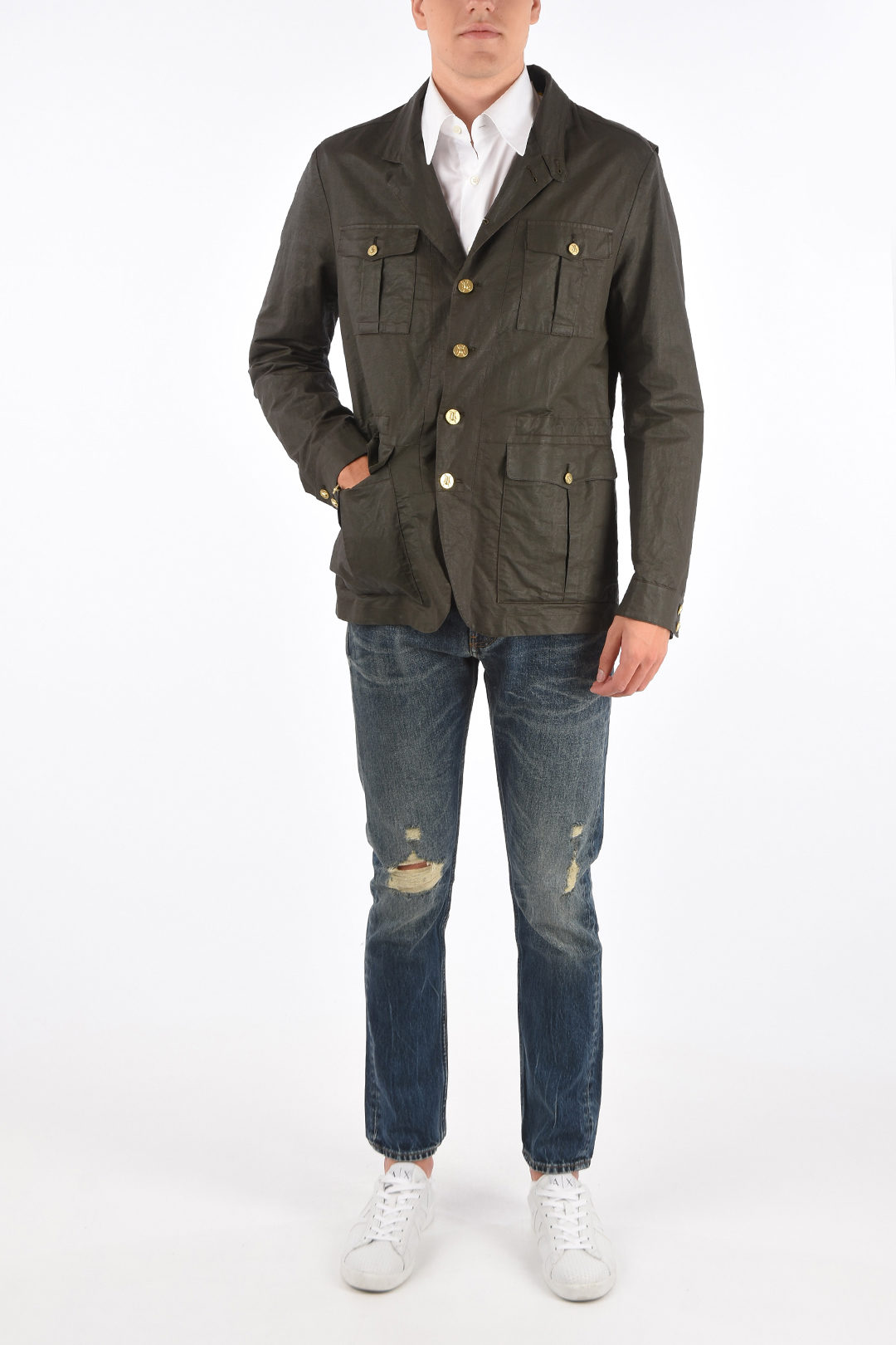 Corneliani CC COLLECTION FIELD.J giacca utility ADAMSON uno spacco ...