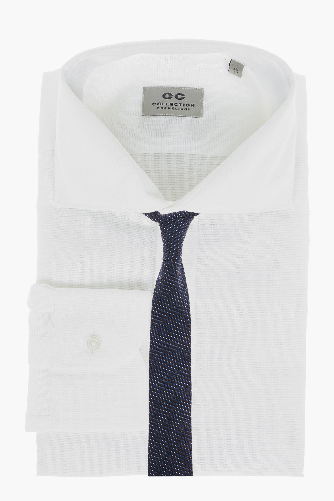 Corneliani CC COLLECTION Flax Blend Shirt with Spread Collar men ...