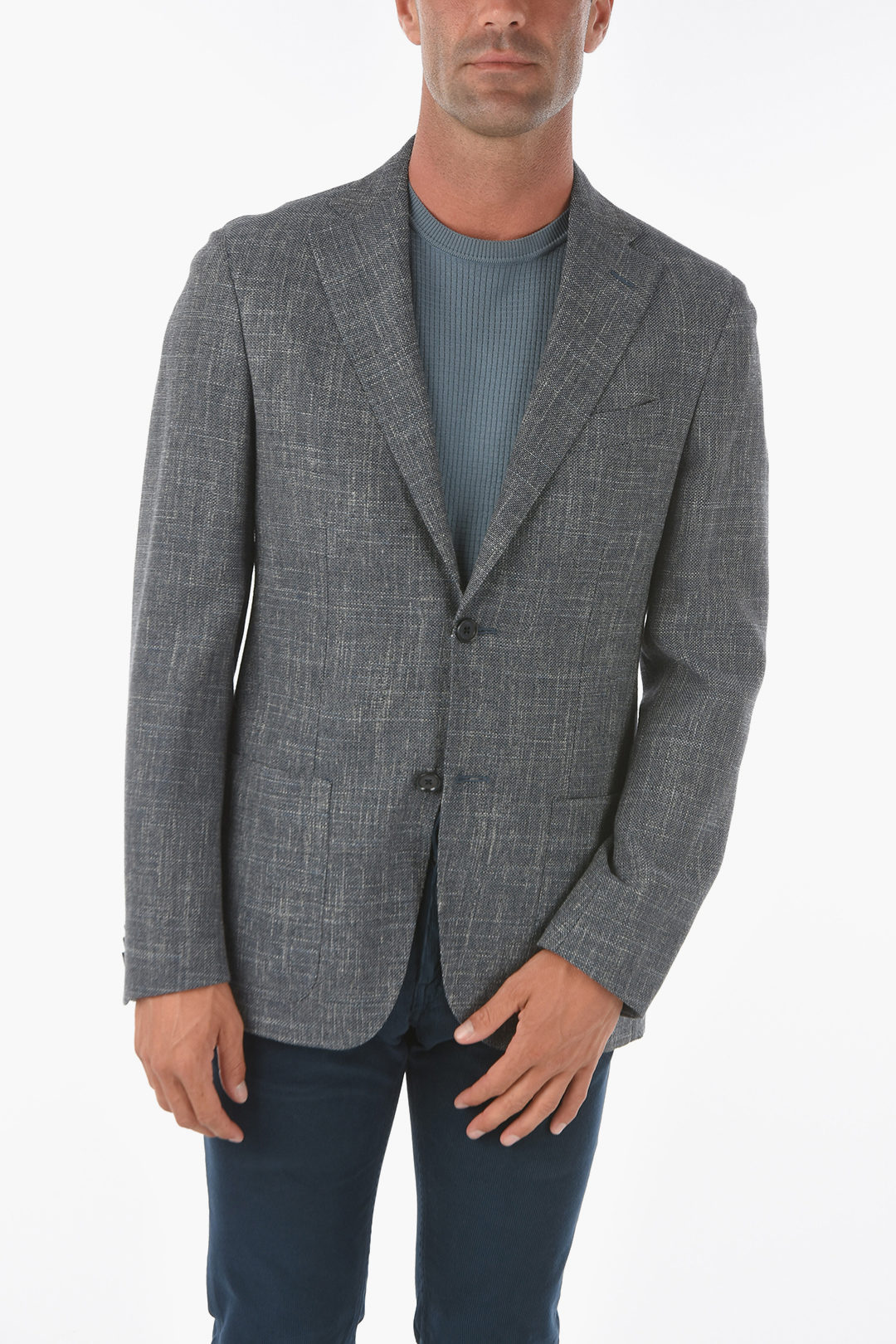 Corneliani CC COLLECTION giacca a 2 bottoni REFINED due spacchi revers ...