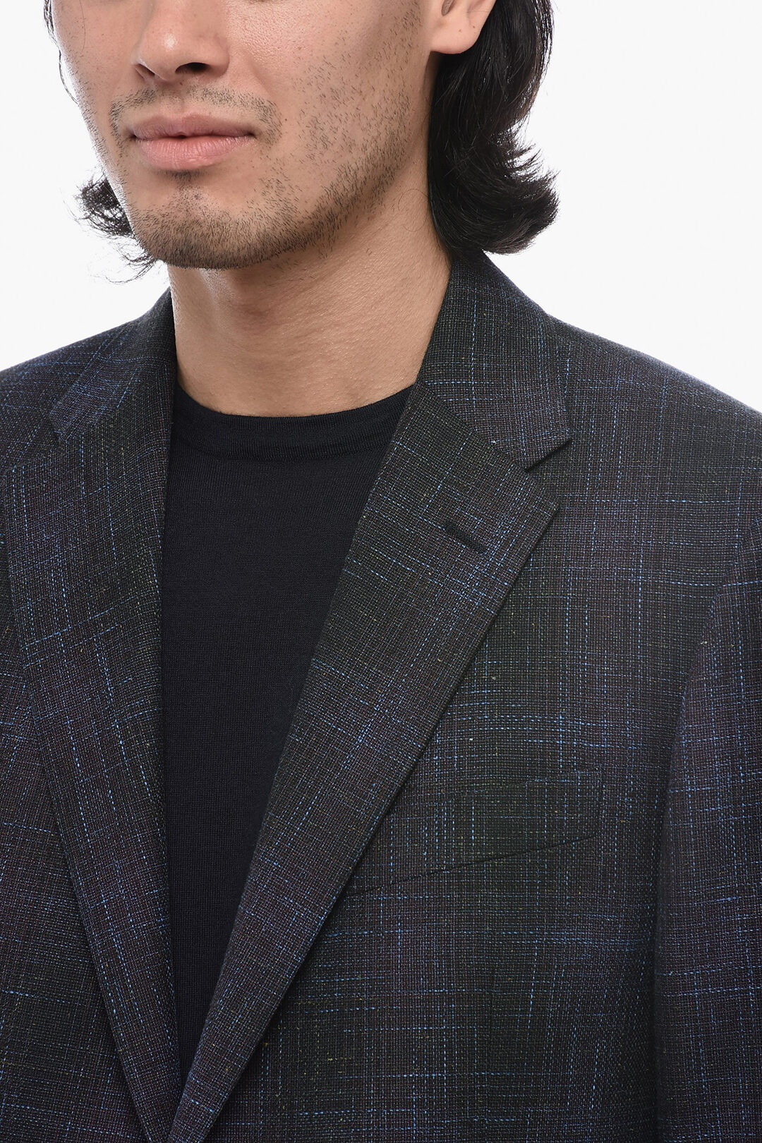 Corneliani CC COLLECTION Half-lined RIGHT Blazer with Multicolored ...