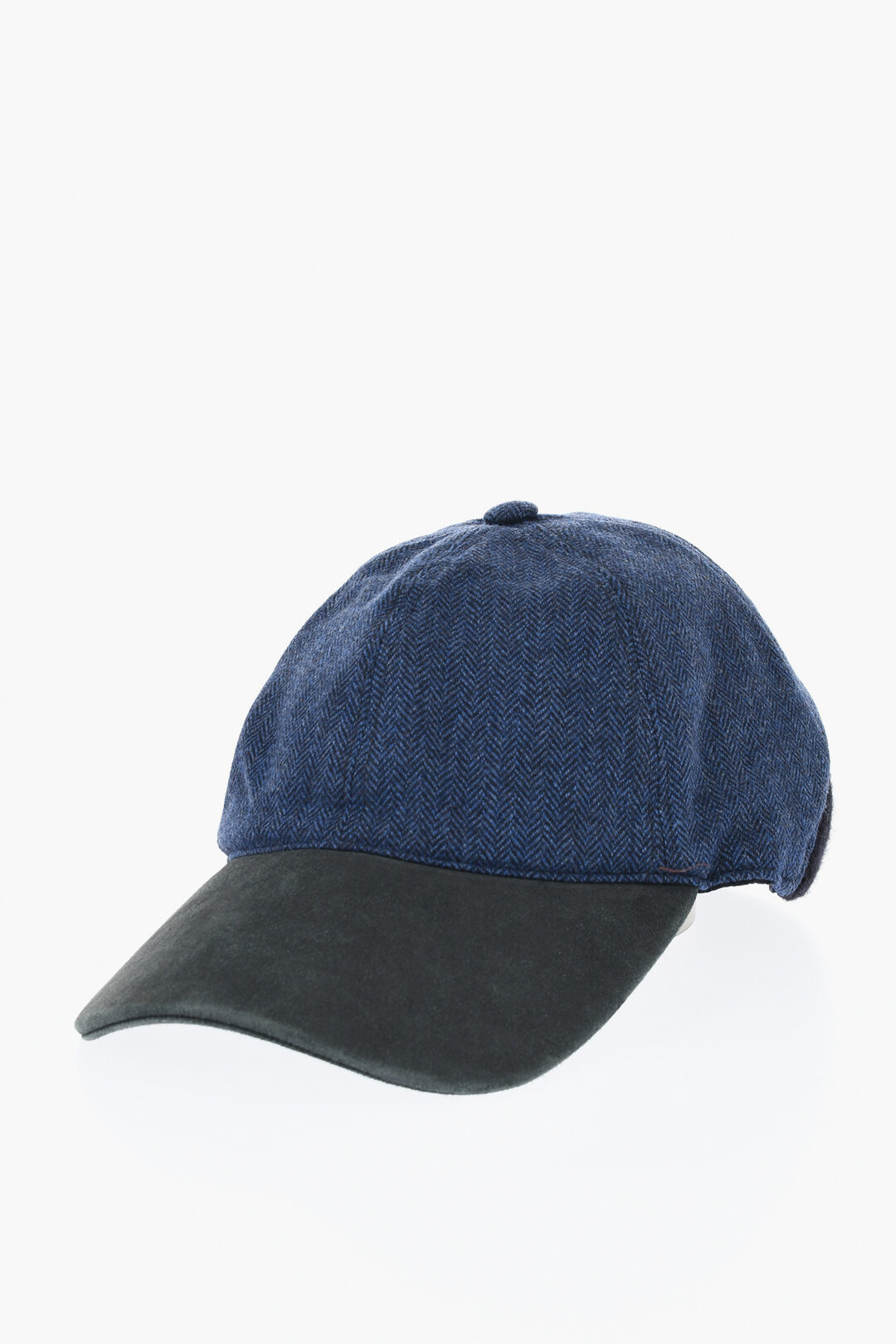Corneliani CC COLLECTION Herringbone Wool Baseball Cap men - Glamood Outlet