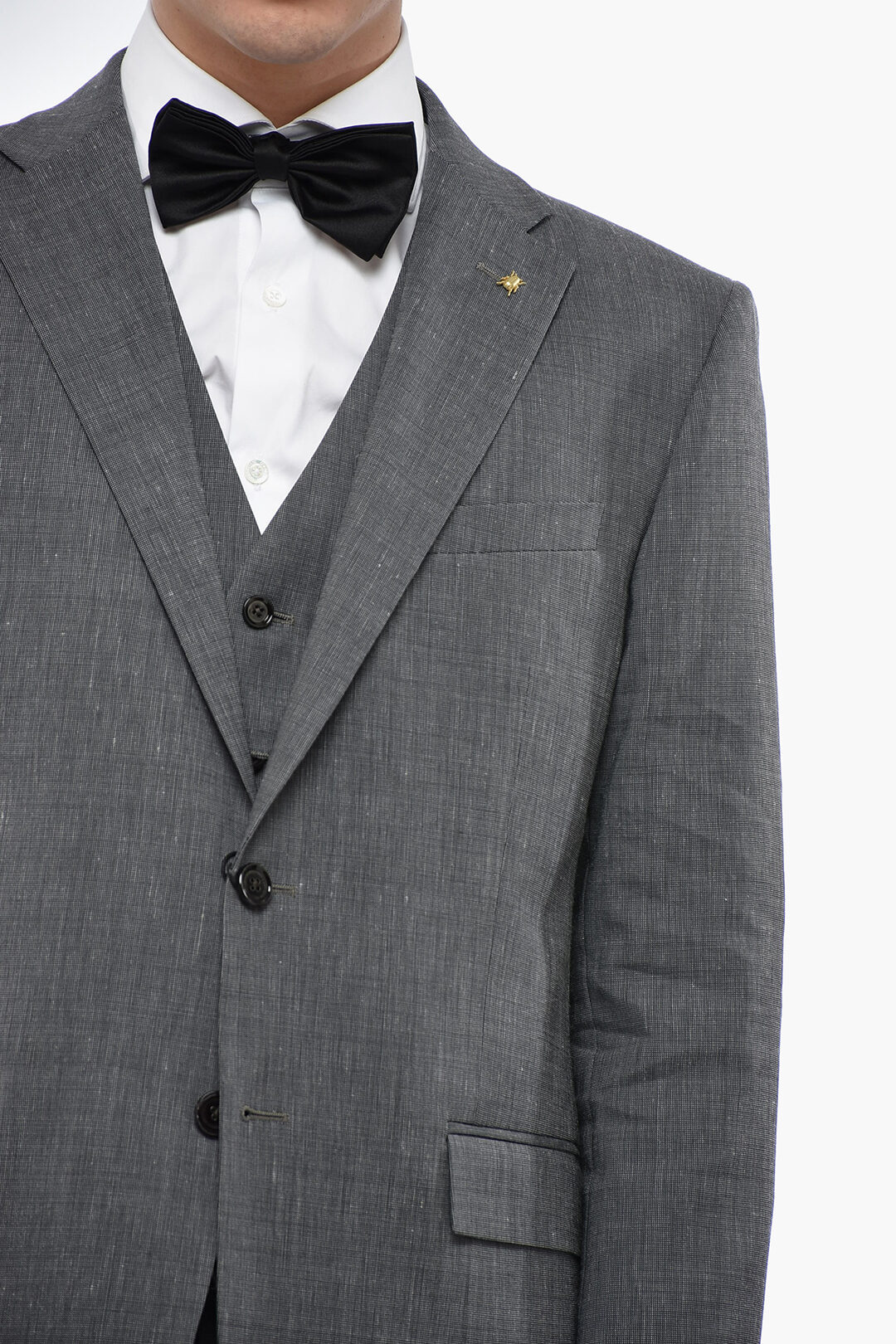 Corneliani CC COLLECTION Linen Blend REFINED Suit with Vest men ...