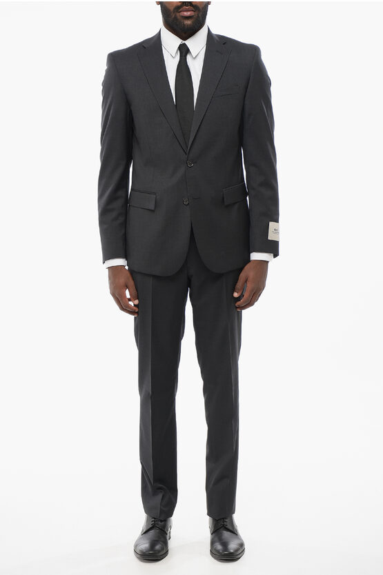 Corneliani Cc Collection Stretch Virgin Wool Refined Suit With Notch La ...
