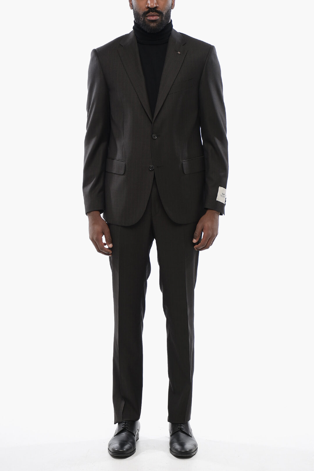 Corneliani CC COLLECTION Pinstriped RIGHT Suit with Notch Lapel men ...