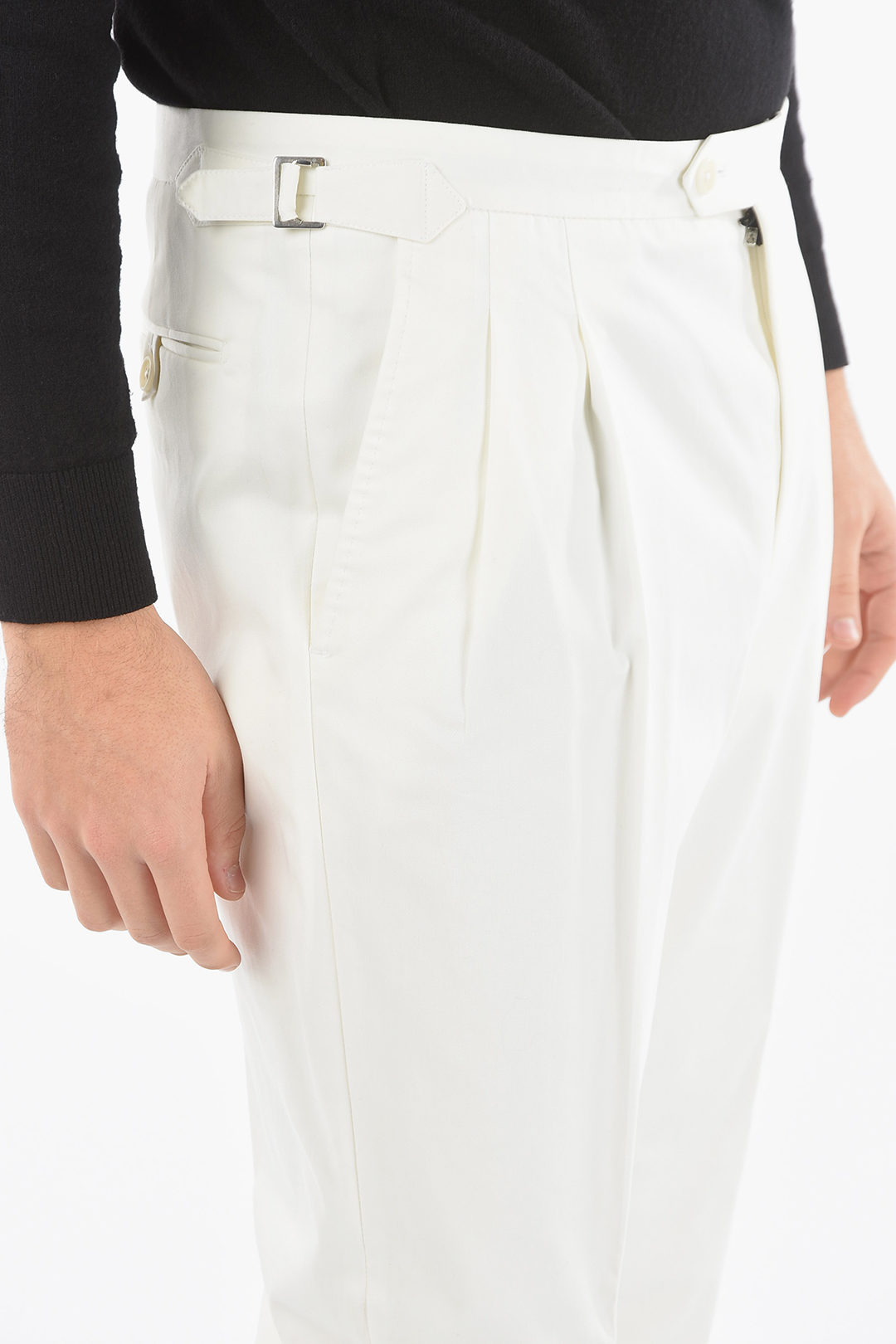 Corneliani CC COLLECTION RESET Chino Lined Trousers with Hook and ...