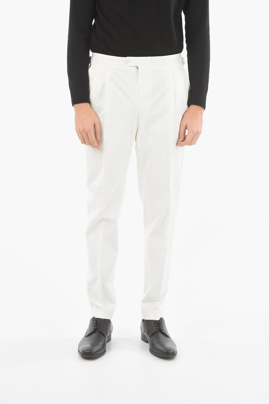 Corneliani CC COLLECTION RESET Chino Lined Trousers with Hook and ...