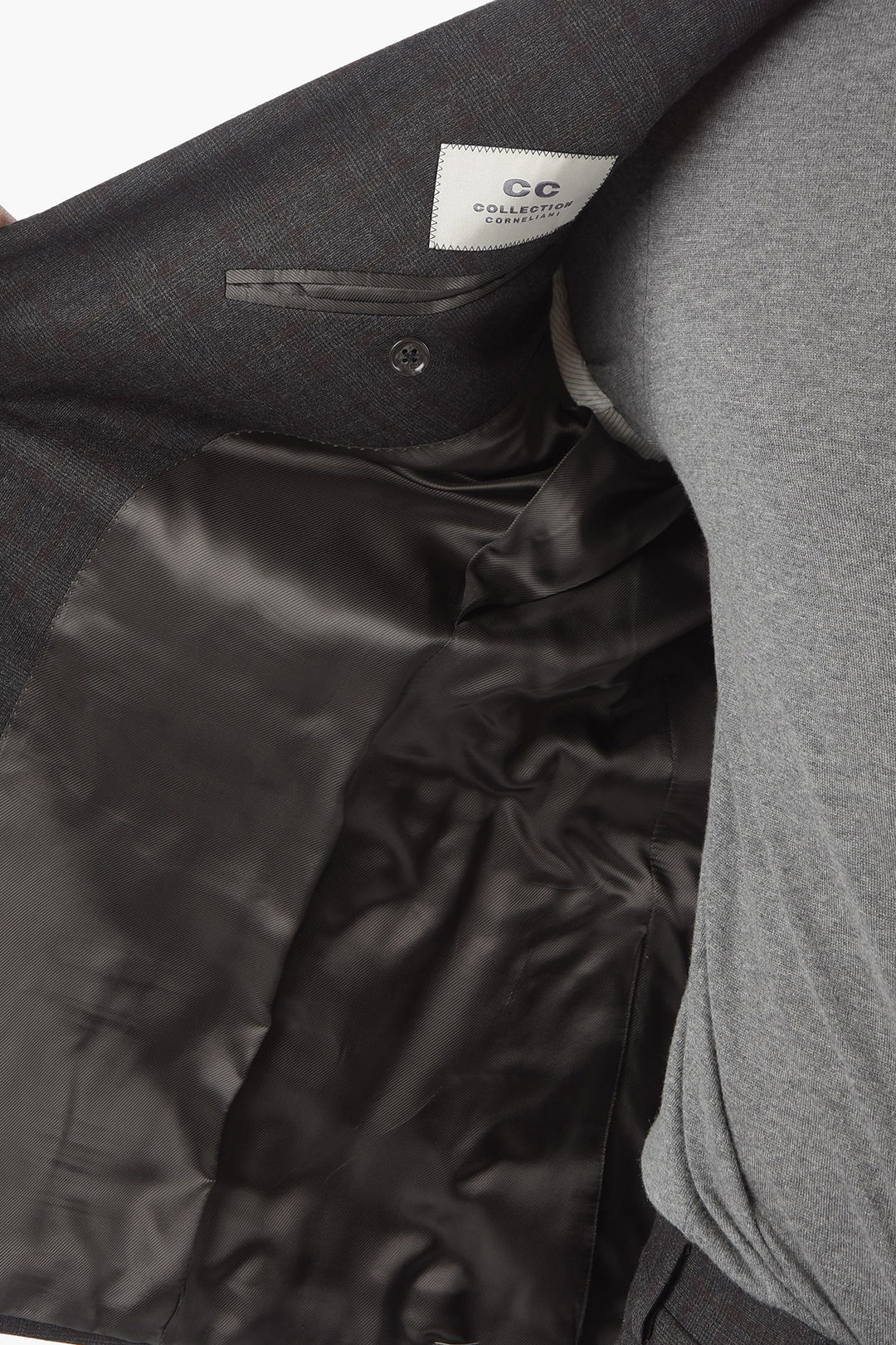 Corneliani CC COLLECTION RESET Lined Gingham Suit with Flap Pocket men ...