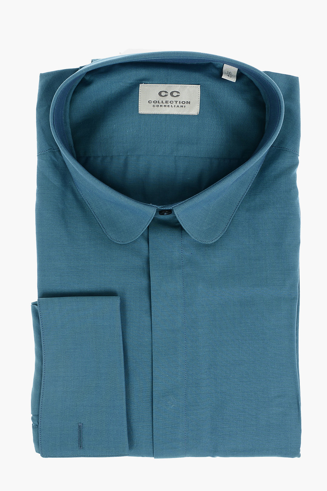 Corneliani CC COLLECTION Shaded Shirt with Round-tip Collar and Double ...