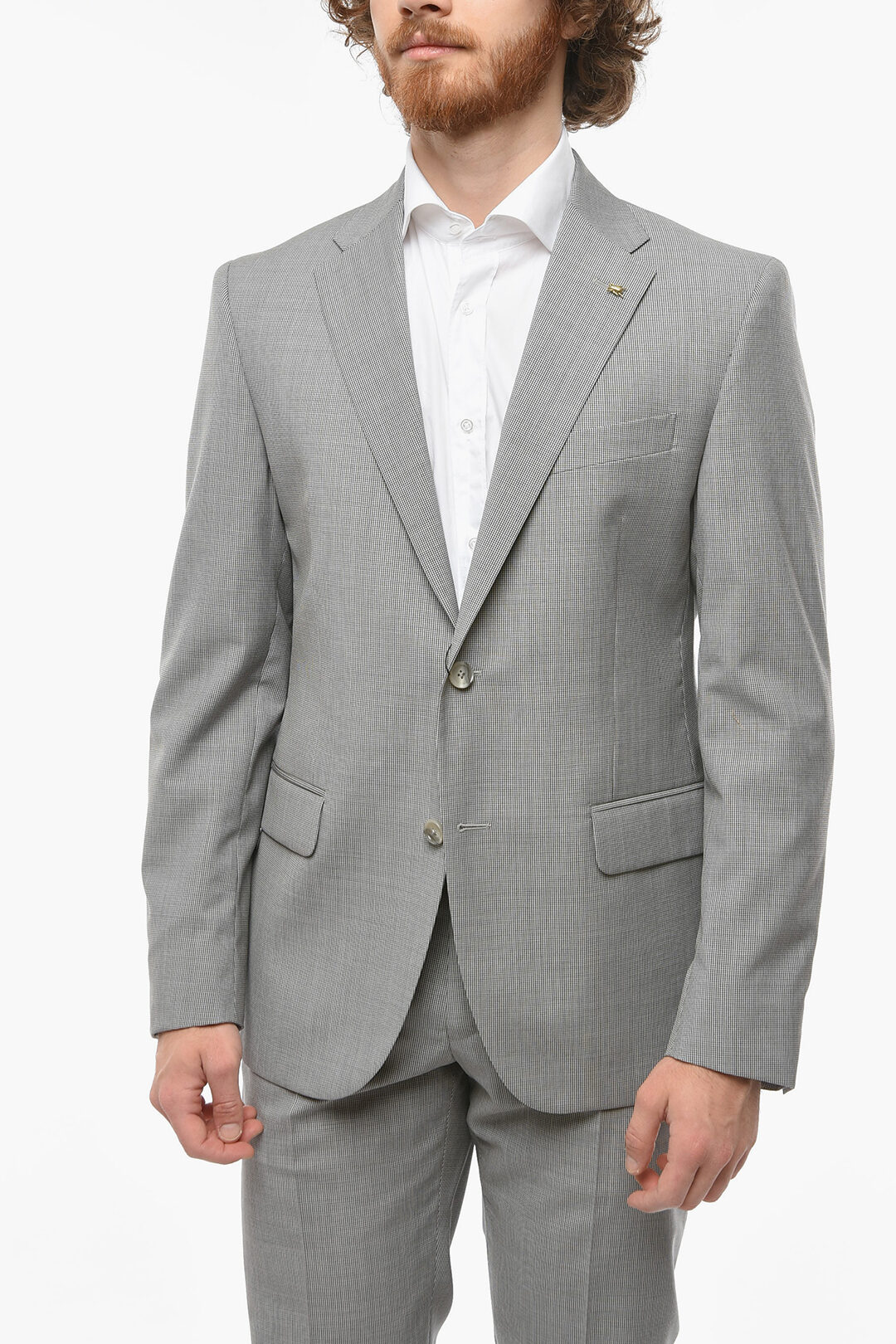 Corneliani CC COLLECTION Side Split RIGHT Houndstooth Suit men ...