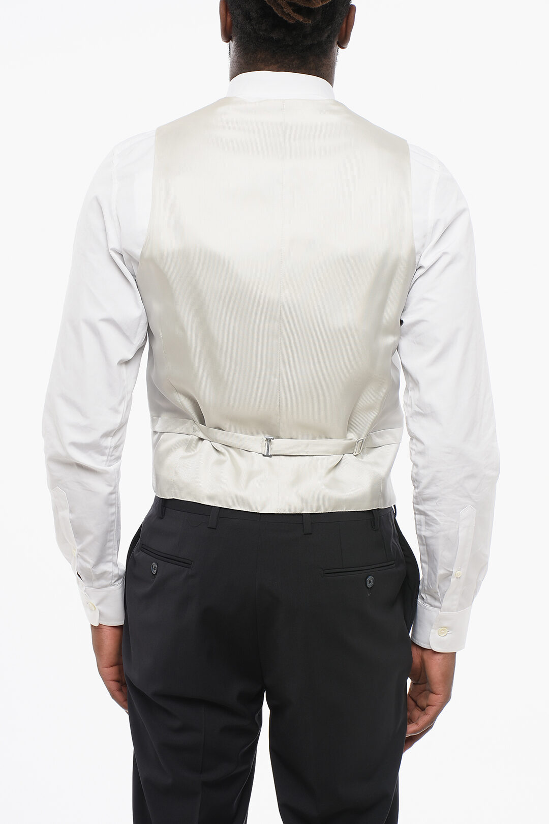 Corneliani CC COLLECTION Silk 4 Buttons Vest With Jetted Pockets men ...